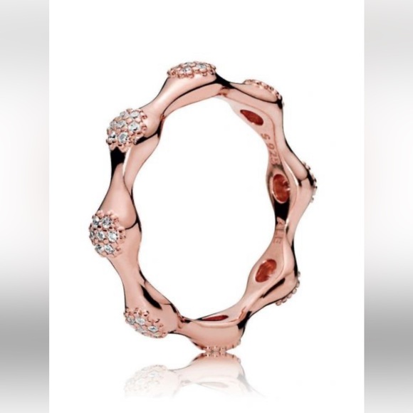 Pandora | Jewelry | Pandora Retired Rose Gold Modern Love Pod Ring With ...